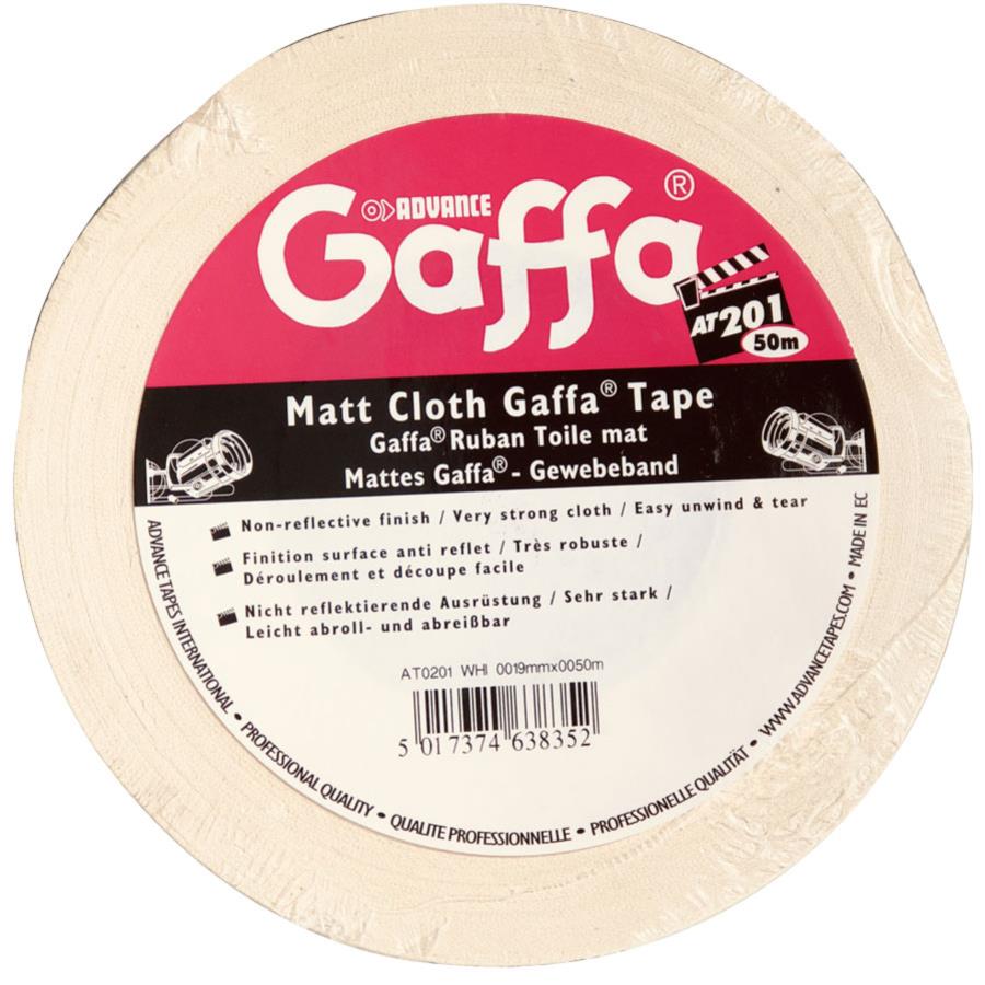 Advance Tapes AT 201 Lasso-/ Pultband, 19mm / 50m weiss, stabiles Gew ...