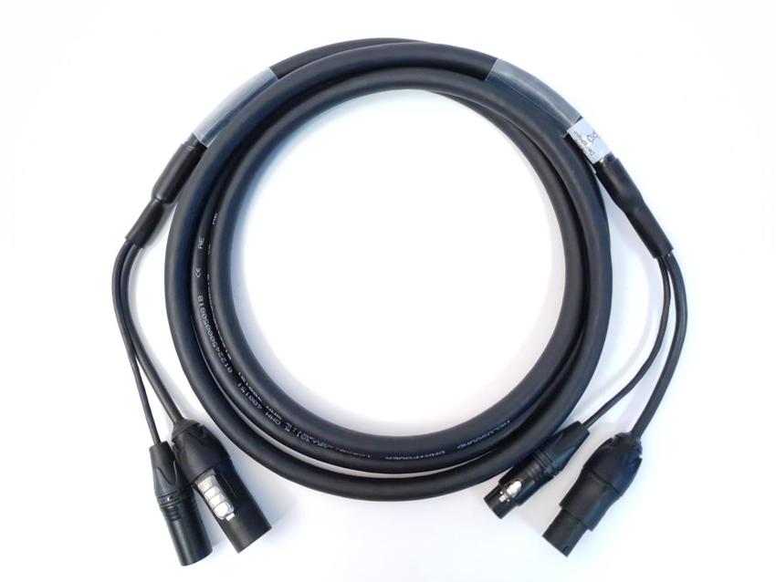 Ultralite Hybridkabel 10m, 3x1.5 Strom mit DMX PowerCon TRUE1 & XLR5 ...